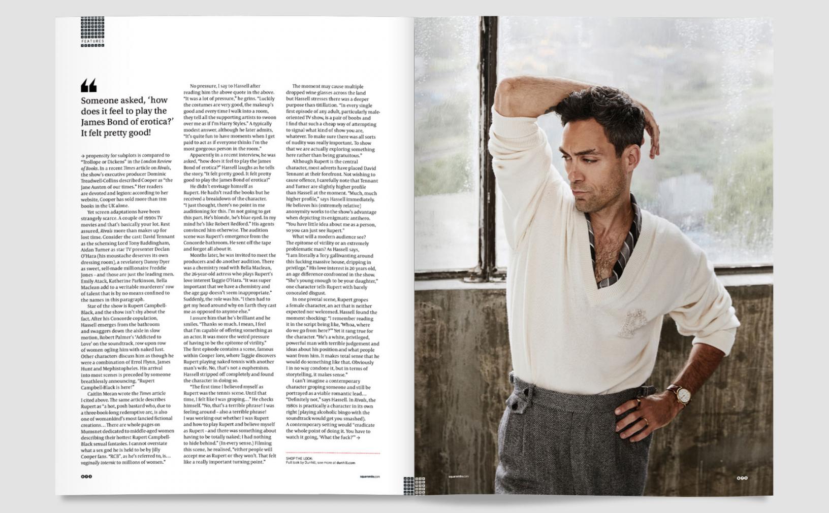 Alex Hassell: “I thought about quitting multiple times” | Square Mile
