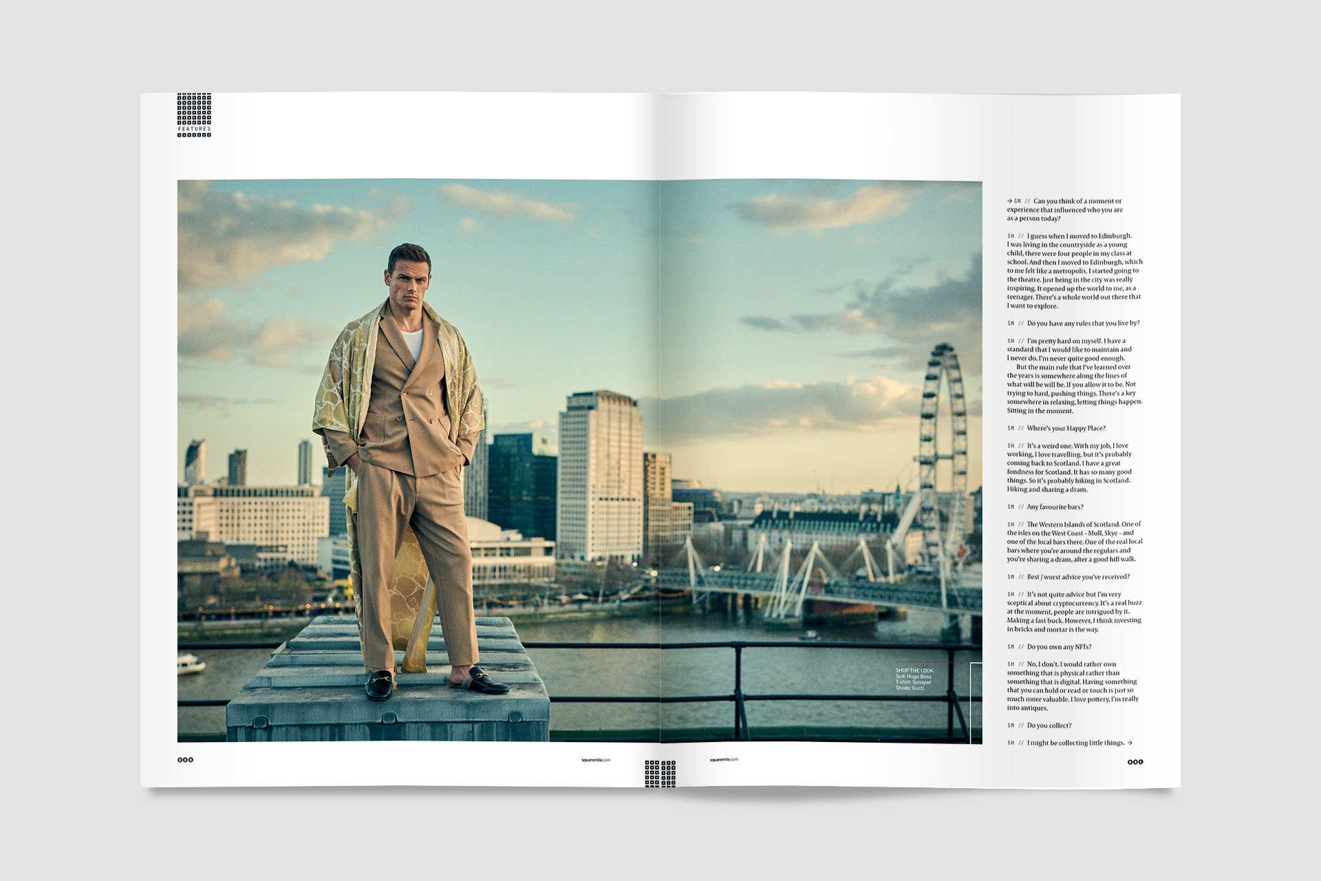 Sam Heughan at the Savoy | Square Mile